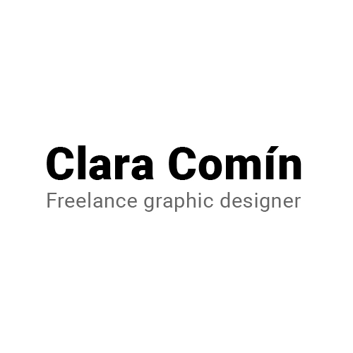 Clara Comín | Freelance graphic designer